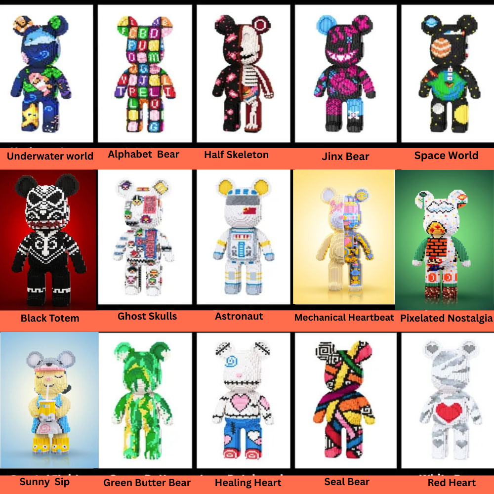 PurrpetFace™ Giant Bear Building Bricks – PurrPetFace